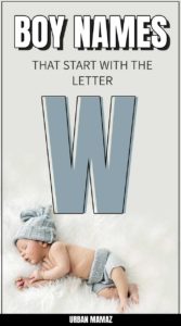 Boy Names That Start With W - Urban Mamaz