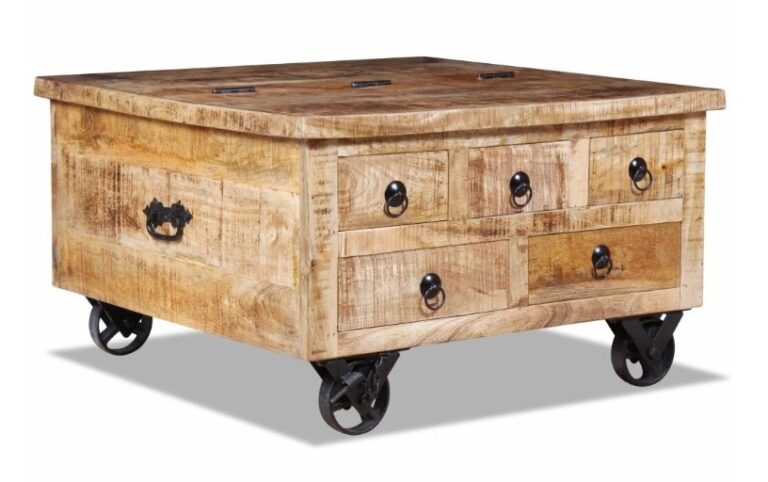 15 Best Coffee Tables On Wheels For Every Style And Budget - Urban Mamaz